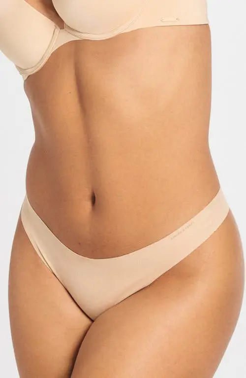 SAVAGE X FENTY Microfiber No-show Thong - Honey Nude