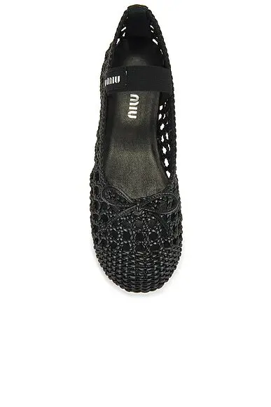 Miu Miu Ballet Flat - Nero