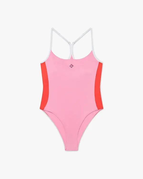 Casablanca Monogram One-piece Swimsuit - Red