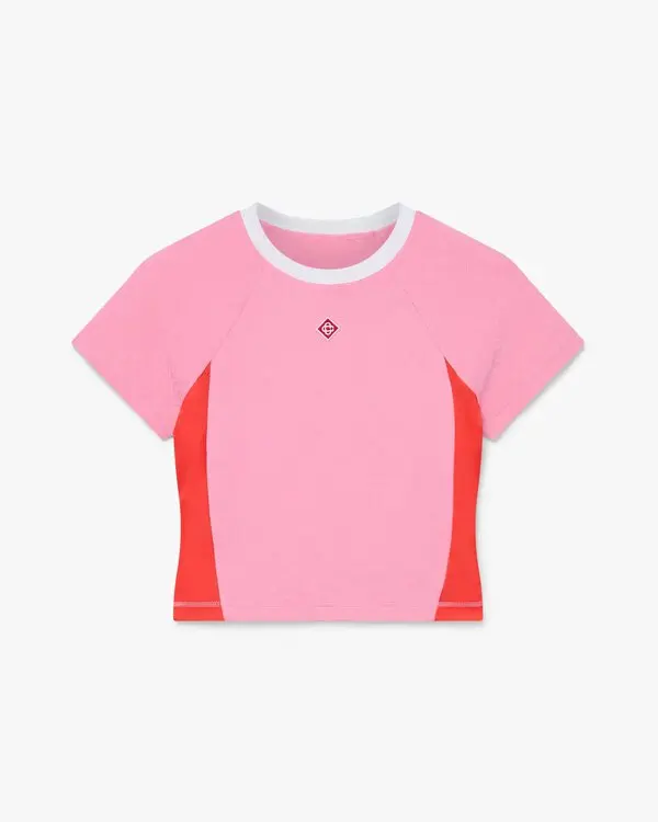 Casablanca Monogram Short Sleeve Rash Top - Red
