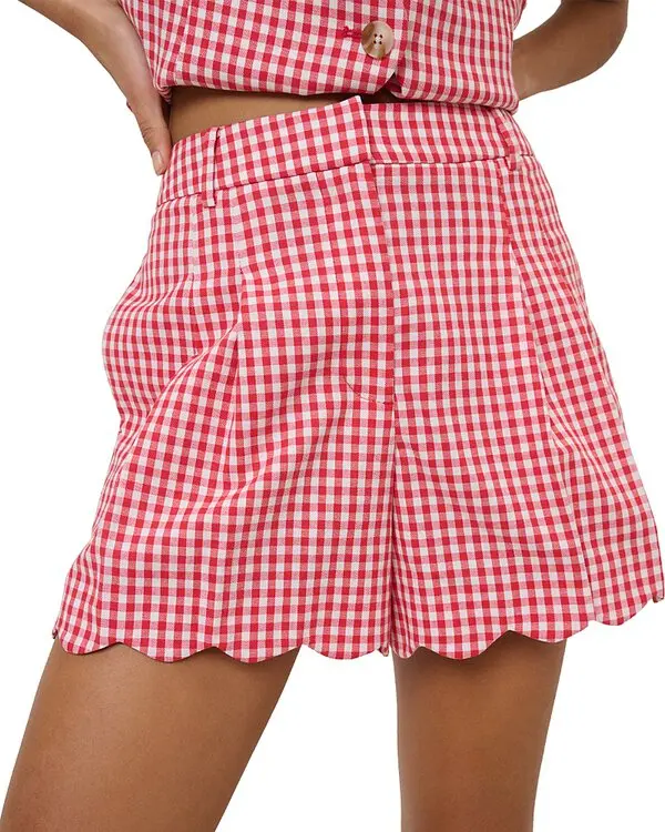 NOBODY'S CHILD Scallop Tailored Shorts