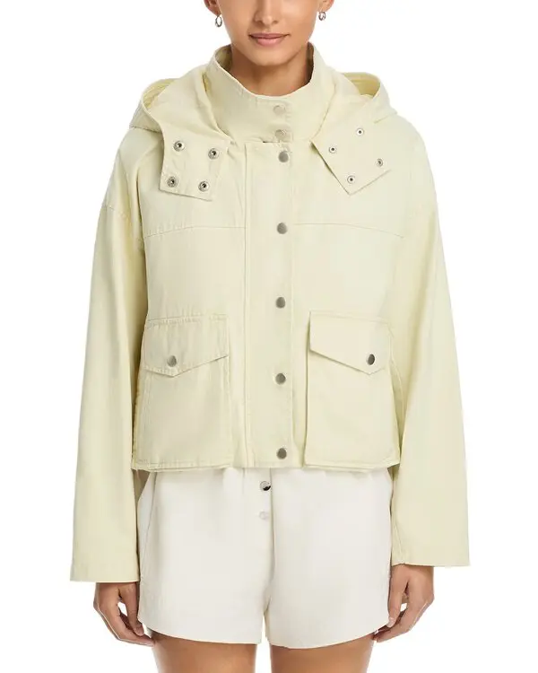 Aqua Washed Twill Anorak Jacket