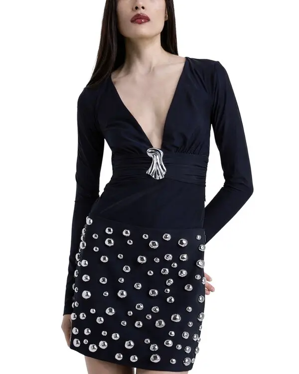 KATE BARTON Bubble Studded Mini Skirt