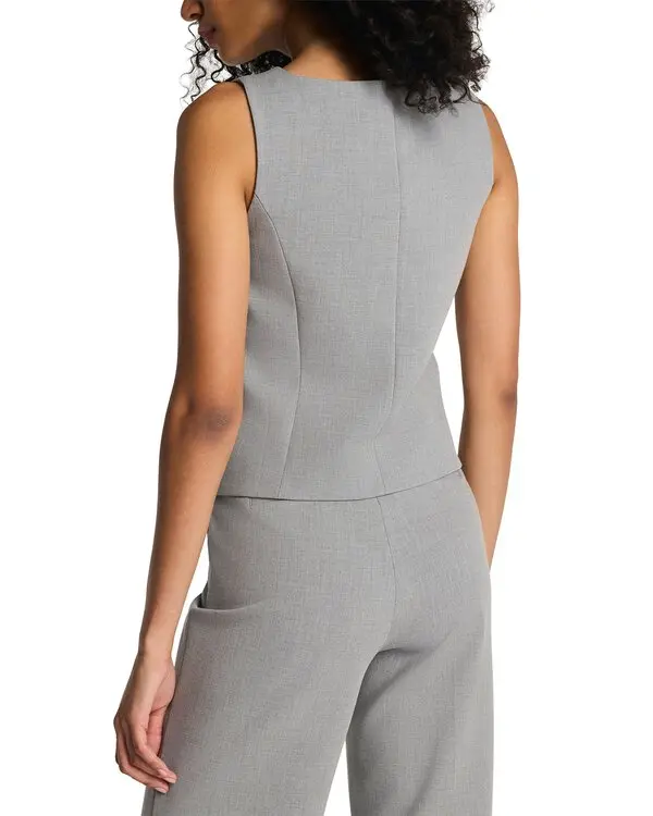 Spanx Wellsuited Tailored Button-down Vest - Heather Grey