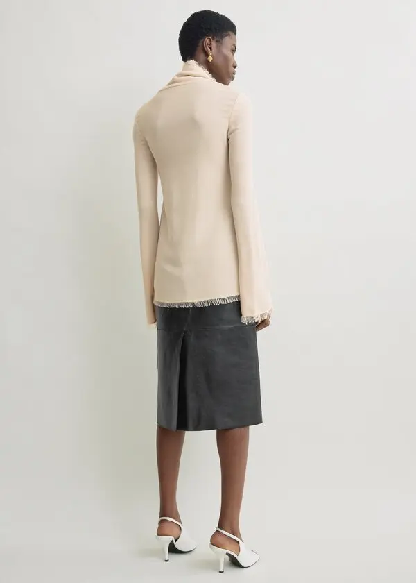 TOTEME Frayed-edge Slim Top