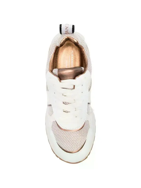 ALEXANDER SMITH Victoria Leather Sneakers With Platform Sole