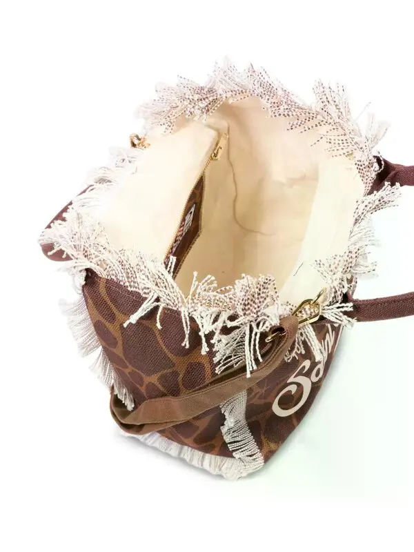 MC2 SAINT BARTH Fringed-detail Tote Bag - Brown
