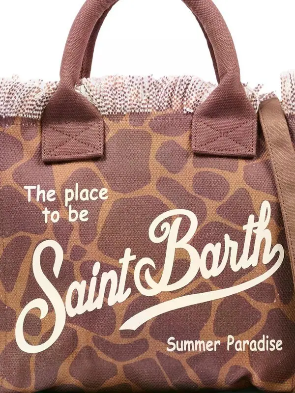 MC2 SAINT BARTH Fringed-detail Tote Bag - Brown