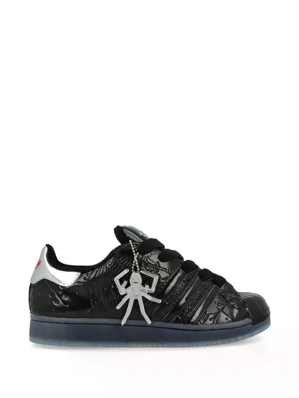 Adidas X Sp5der Superstar Embossed Sneakers - Black
