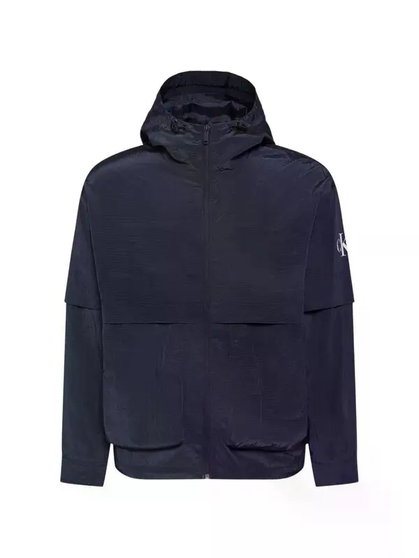 Calvin Klein Logo-print Hooded Jacket