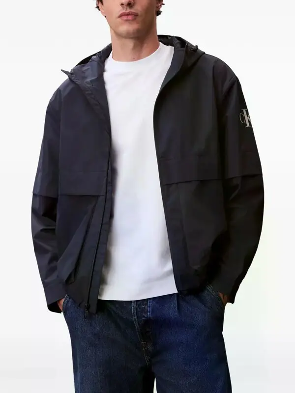 Calvin Klein Logo-print Hooded Jacket