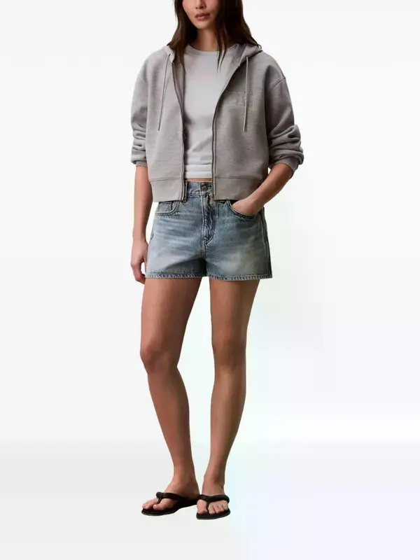 Calvin Klein Zip-up Cropped Hoodie