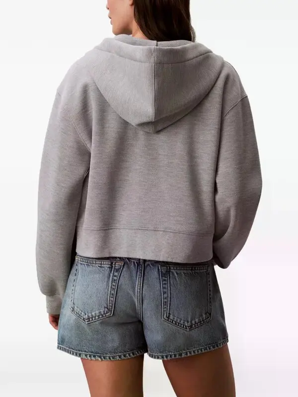 Calvin Klein Zip-up Cropped Hoodie
