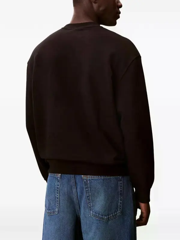 Calvin Klein Logo-patch Crew-neck Sweater