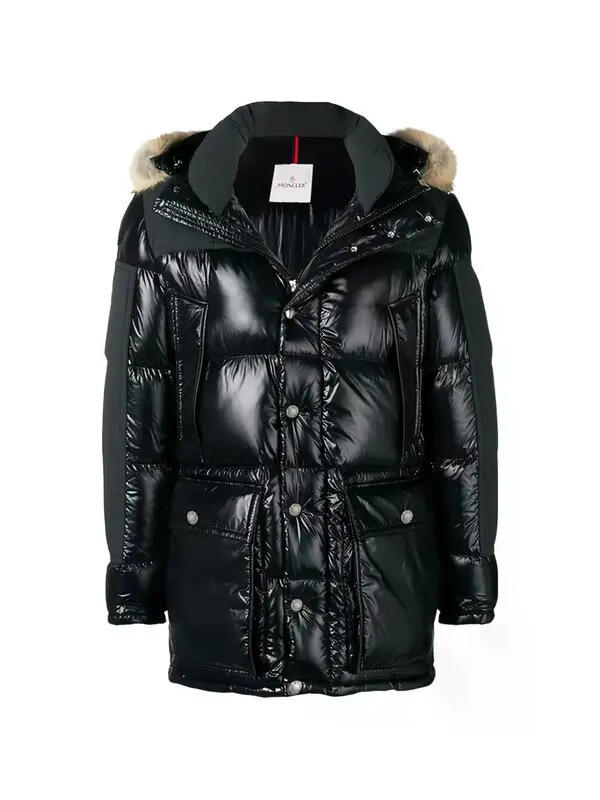 Moncler Hooded Puffer Jacket - Black