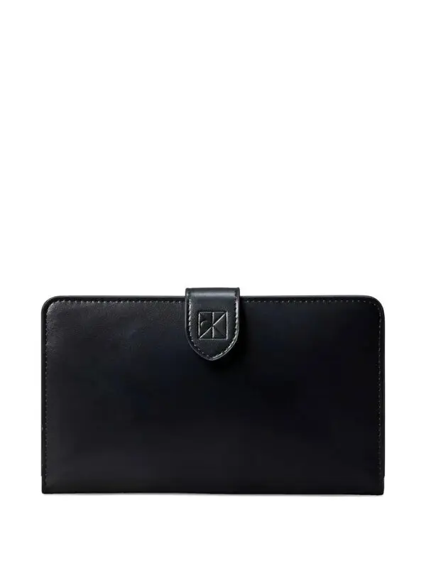 Calvin Klein Leather Passport Wallet - Black
