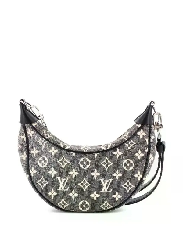 LOUIS VUITTON Loop Handbag Monogram Jacquard Denim - Black