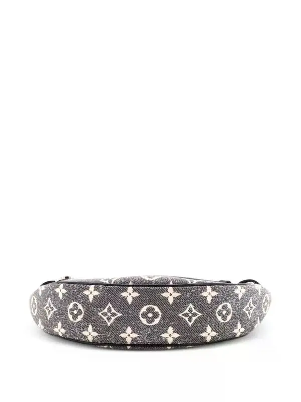 LOUIS VUITTON Loop Handbag Monogram Jacquard Denim - Black