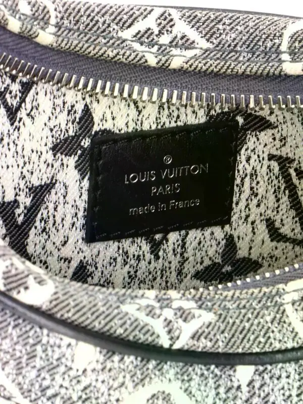 LOUIS VUITTON Loop Handbag Monogram Jacquard Denim - Black