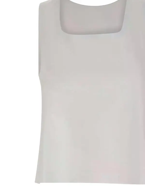 RRD Square-neck Sleeveless Top - White