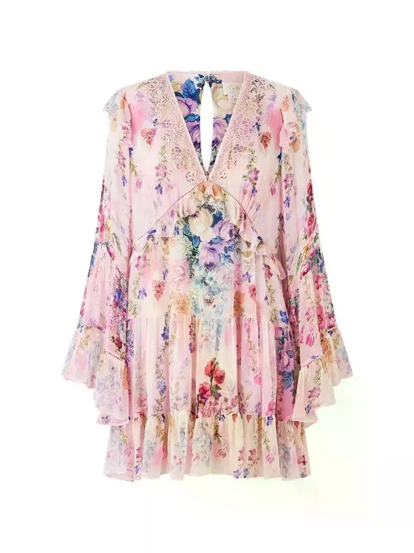Camilla Floral-pattern Mini Dress