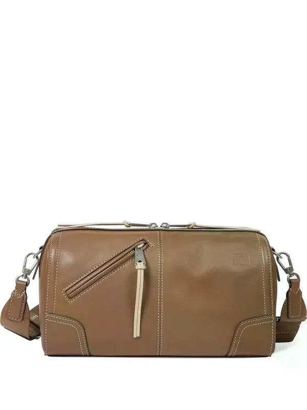 Paul Smith Topstitch Zip Shoulder Bag - Neutrals