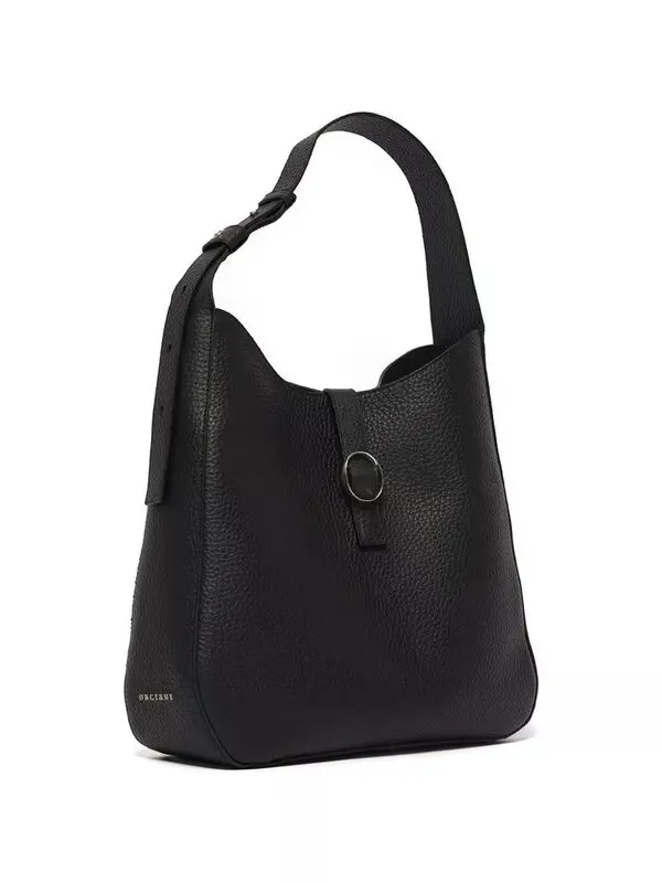 Orciani Gea Soft Shoulder Bag - Black