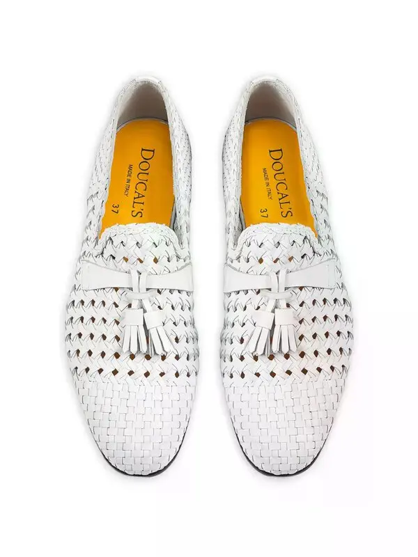 DOUCAL'S Woven Loafers - White