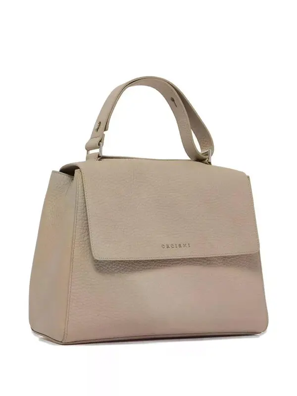Orciani Sveva Medium Tote Bag With Logo Appliqu