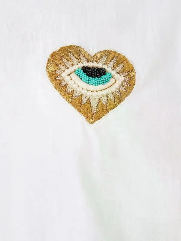 Camilla Amulets And Alchemy Crew-neck Beaded T-shirt