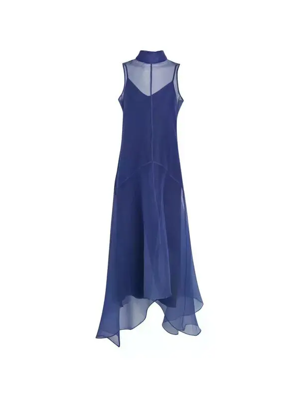 Staud Sheer Panel Midi Dress