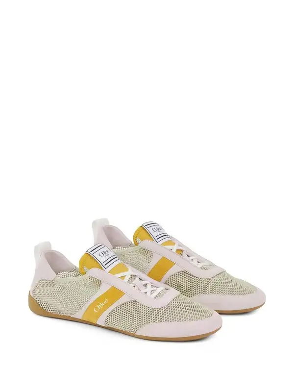 Chloé Logo-detail Sneakers - Neutrals