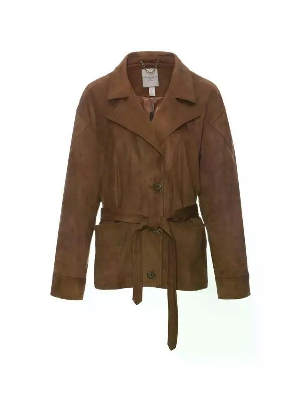 URBANCODE Belted Patch-pockets Jacket - Brown
