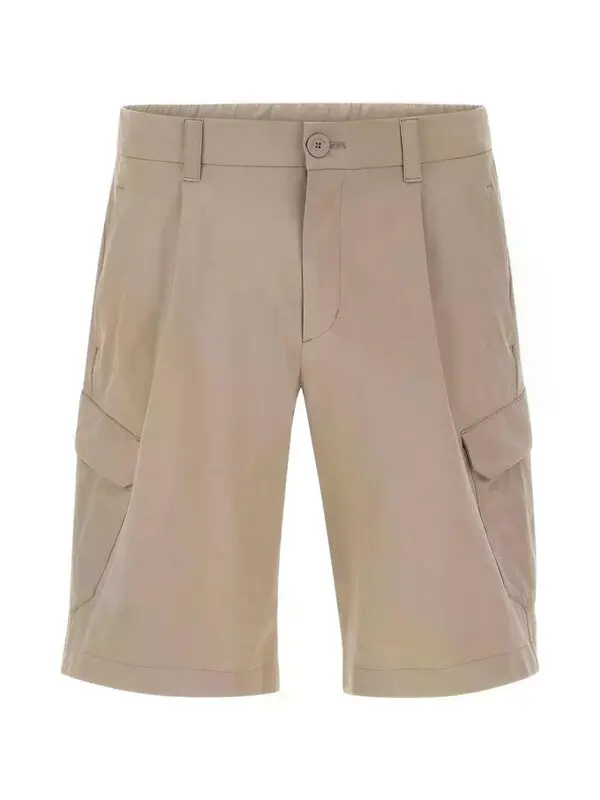 Herno Pleated Cargo Shorts - Neutrals