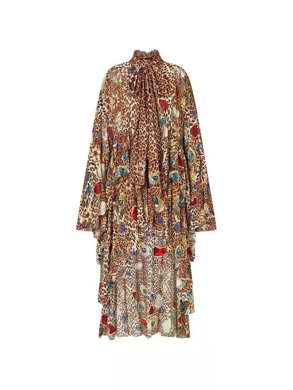 Camilla Nazar Nirvana Asymmetric Dress - Brown