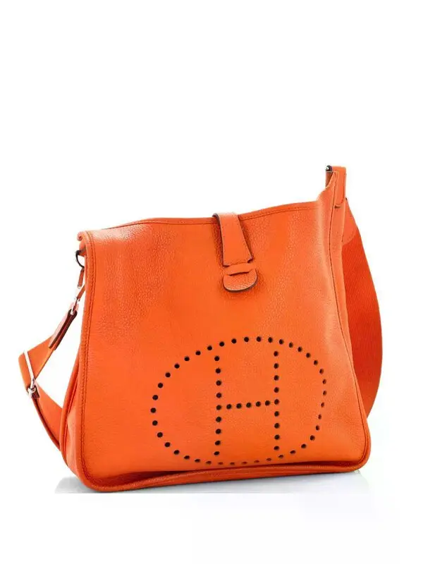 Hermès Evelyne Iii Clemence Gm Crossbody Bag - Orange