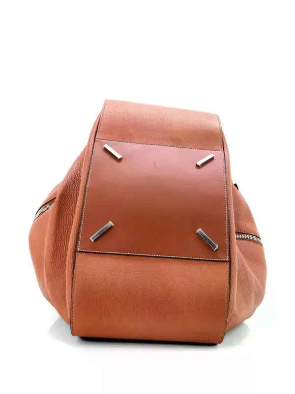 Loewe Hammock Leather Large Tote Bag - Brown