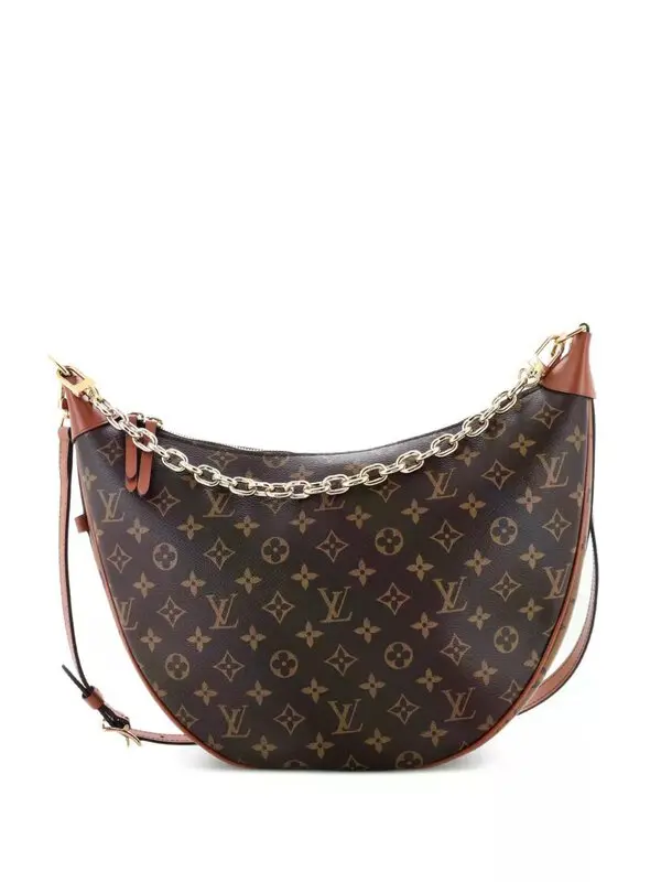 LOUIS VUITTON Loop Reverse Monogram Canvas Hobo Bag - Brown