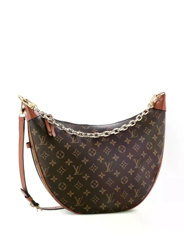 LOUIS VUITTON Loop Reverse Monogram Canvas Hobo Bag - Brown
