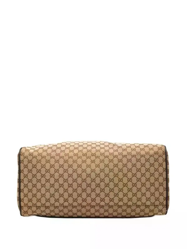 Gucci Gg Canvas Web Travel Bag - Brown