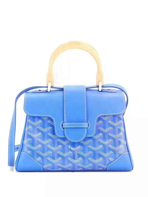 Goyard Saigon Top Handle Mini Shoulder Bag - Blue