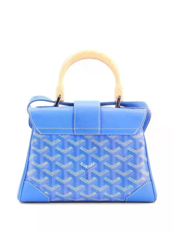 Goyard Saigon Top Handle Mini Shoulder Bag - Blue
