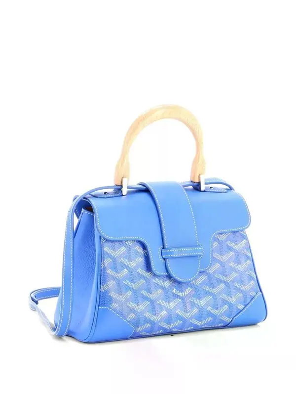 Goyard Saigon Top Handle Mini Shoulder Bag - Blue