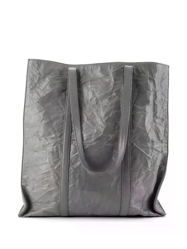 Prada Medium Nappa Antique Tote Bag - Grey