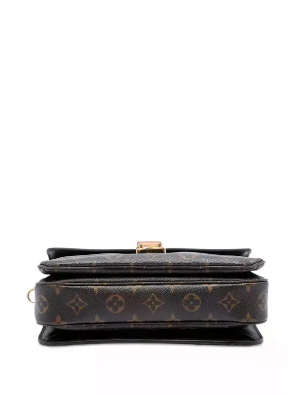 LOUIS VUITTON 2015 Monogram Pochette Metis Satchel - Brown