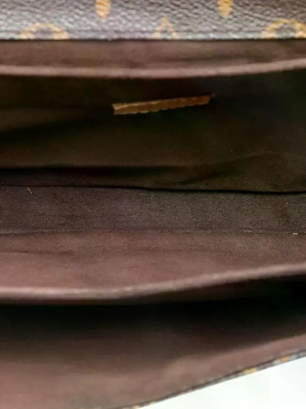LOUIS VUITTON 2015 Monogram Pochette Metis Satchel - Brown