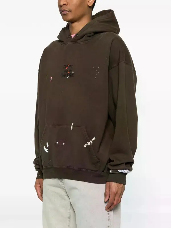 GALLERY DEPT. Paint-splatter Hooded Sweatshirt