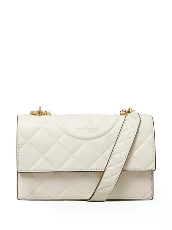 Tory Burch Small Fleming Shoulder Bag - Neutrals