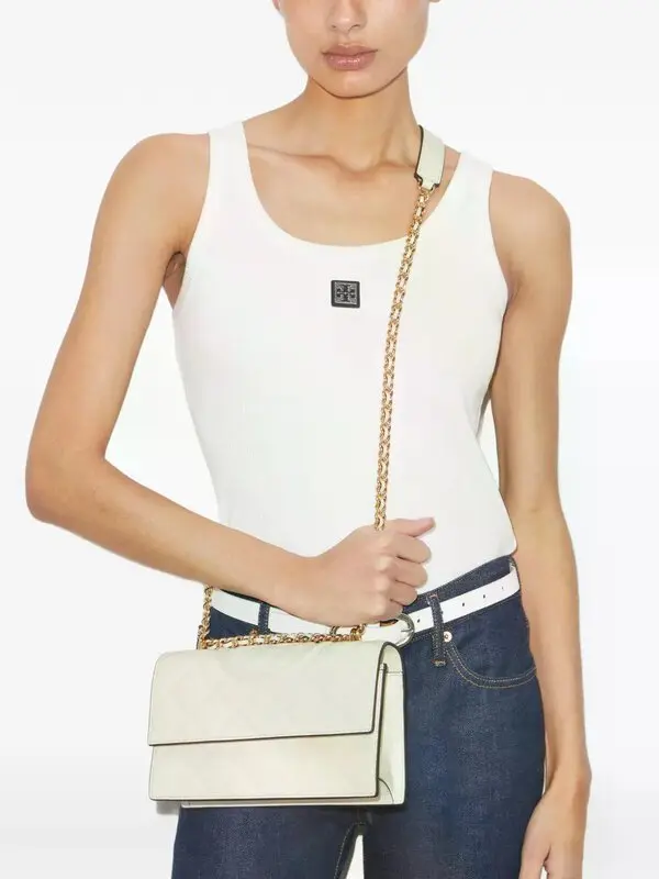 Tory Burch Small Fleming Shoulder Bag - Neutrals