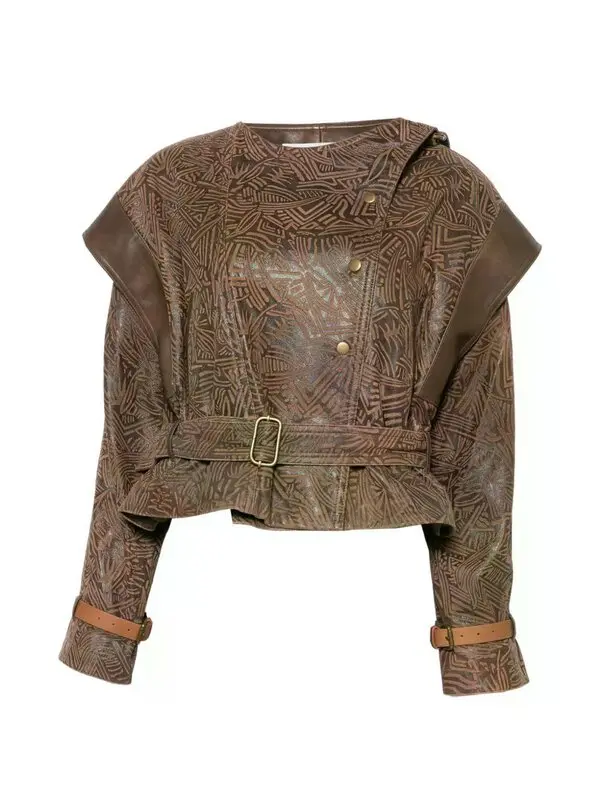 Isabel Marant Étoile Erine Patterned Belted Jacket